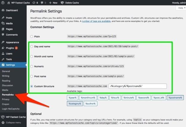 How to Change Default Permalink in WordPress
