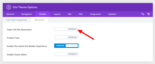 Divi Theme Settings