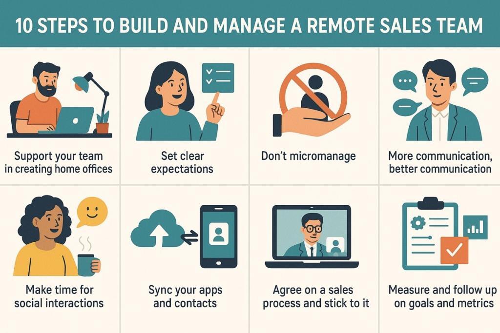 10 Steps to Build and Manage a Remote Sales Team