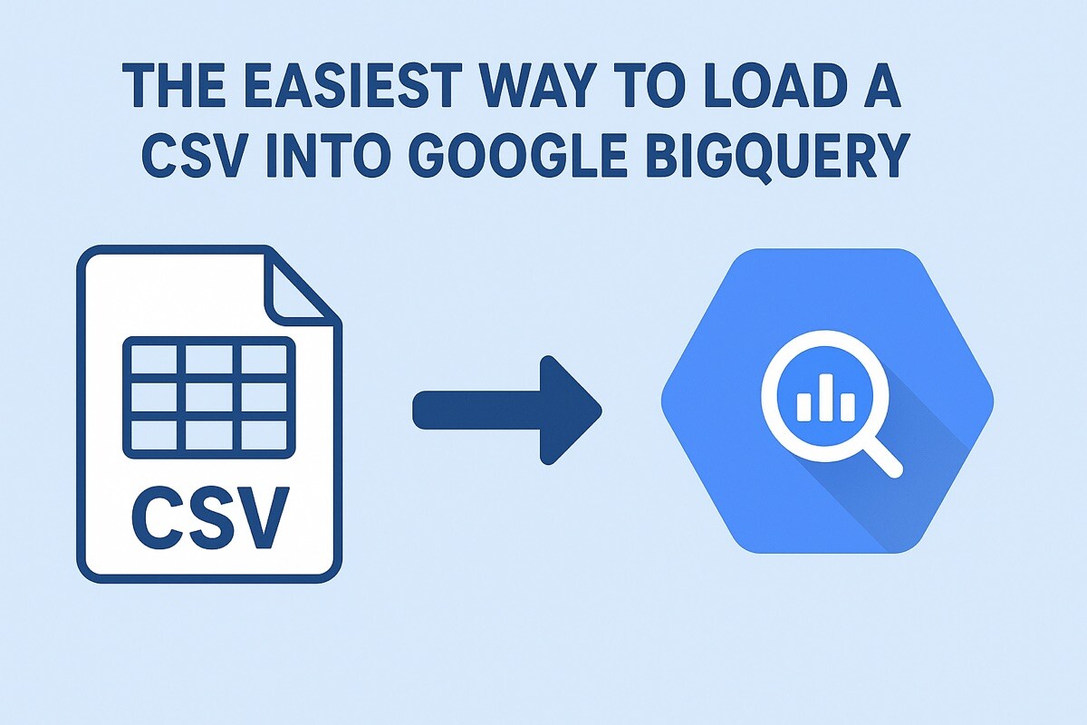 The easiest way to load a CSV into Google BigQuery