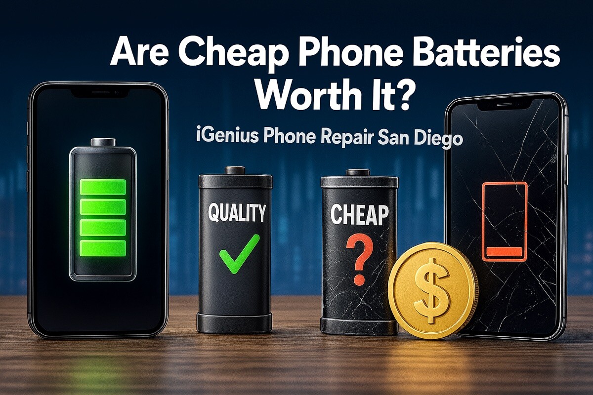 Are Cheap Phone Batteries Worth It? | iGenius Phone Repair San Diego