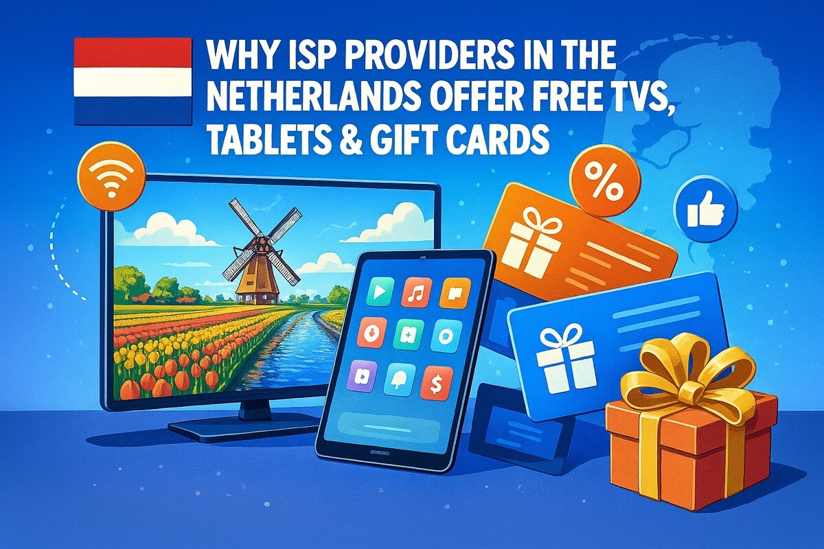 Why ISP Providers in The Netherlands Offer Free TVs, Tablets & Gift Cards